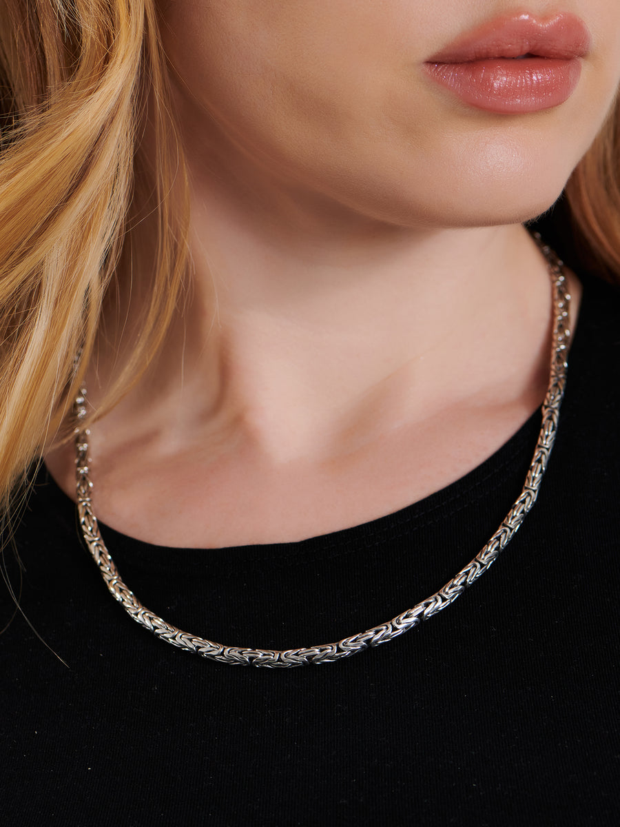 Borobudur Chain Necklace 4mm Round