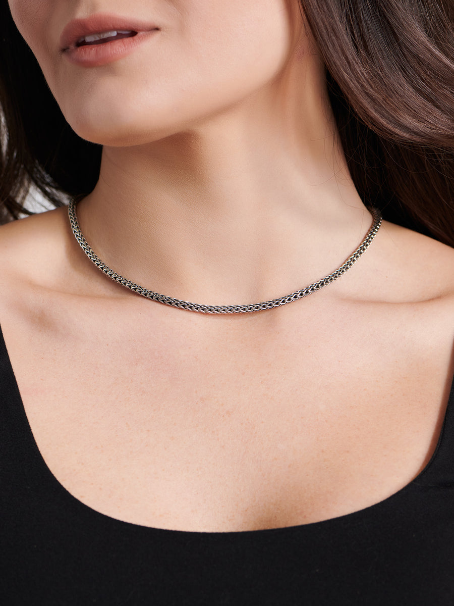 Dragon Bone Chain Necklace 4mm Round