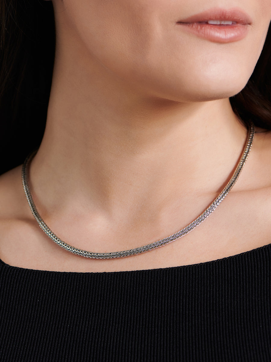 Foxtail Chain Necklace 4mm Round